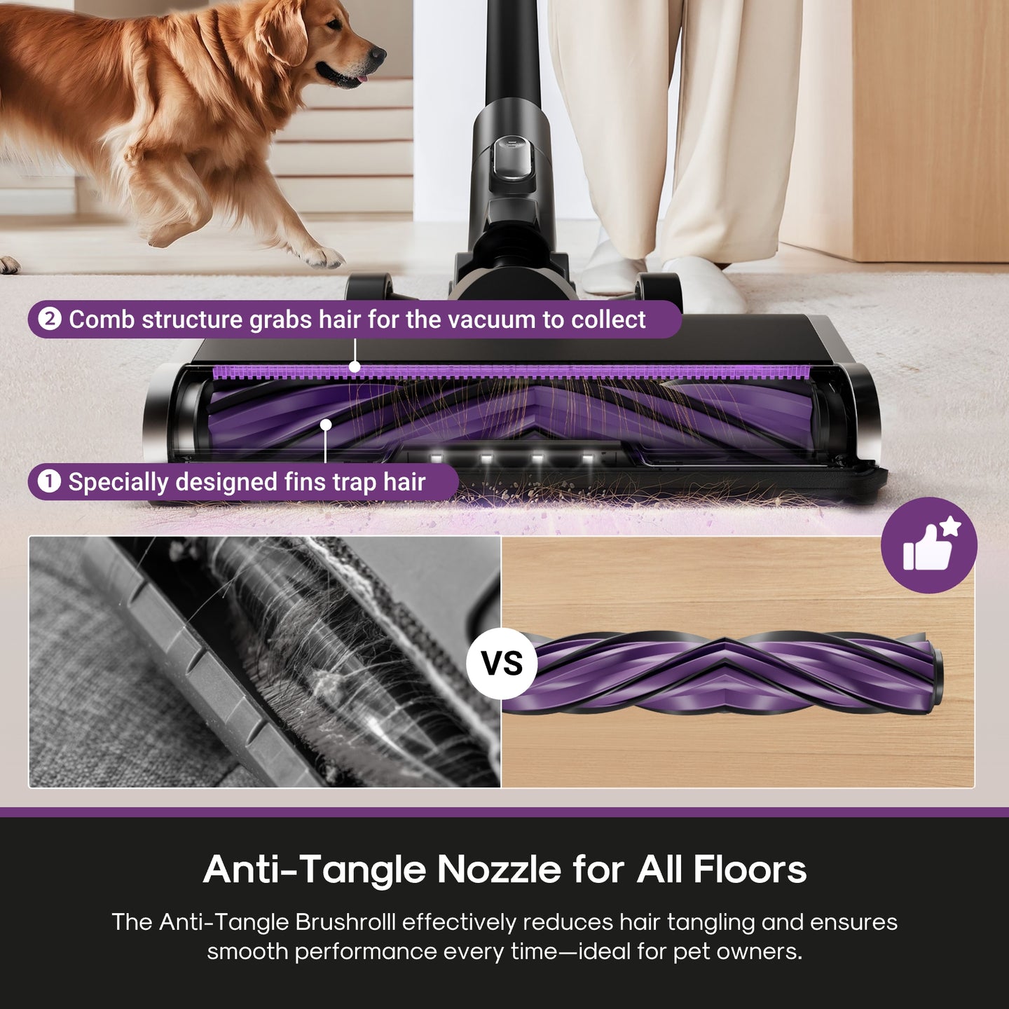 Eureka ReactiSense 440 – Smart Cordless Stick Vacuum with LED & Sensor ...