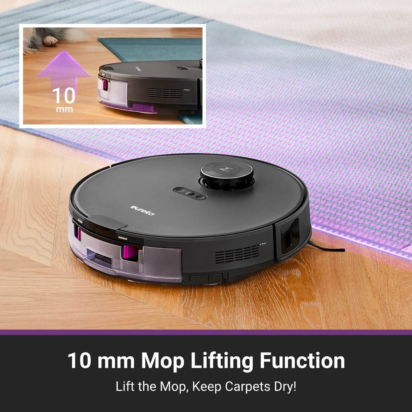 Eureka E20 Plus Robot Vacuum - 8000 Pa Suction Power - Eureka